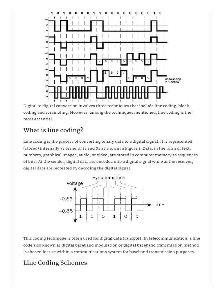Line Coding - EEWeb_2024 | PDF | Electrical Engineering | Physical ...