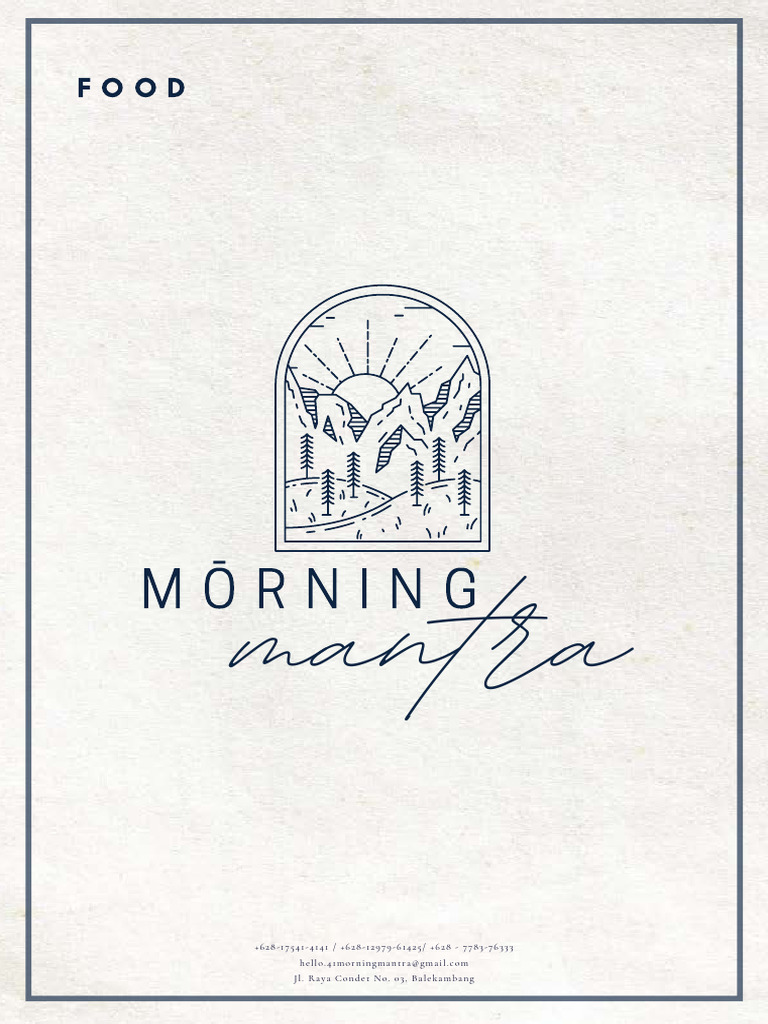 Menu Book Morning Mantra (2)-Compressed | PDF | Steak | Grilling