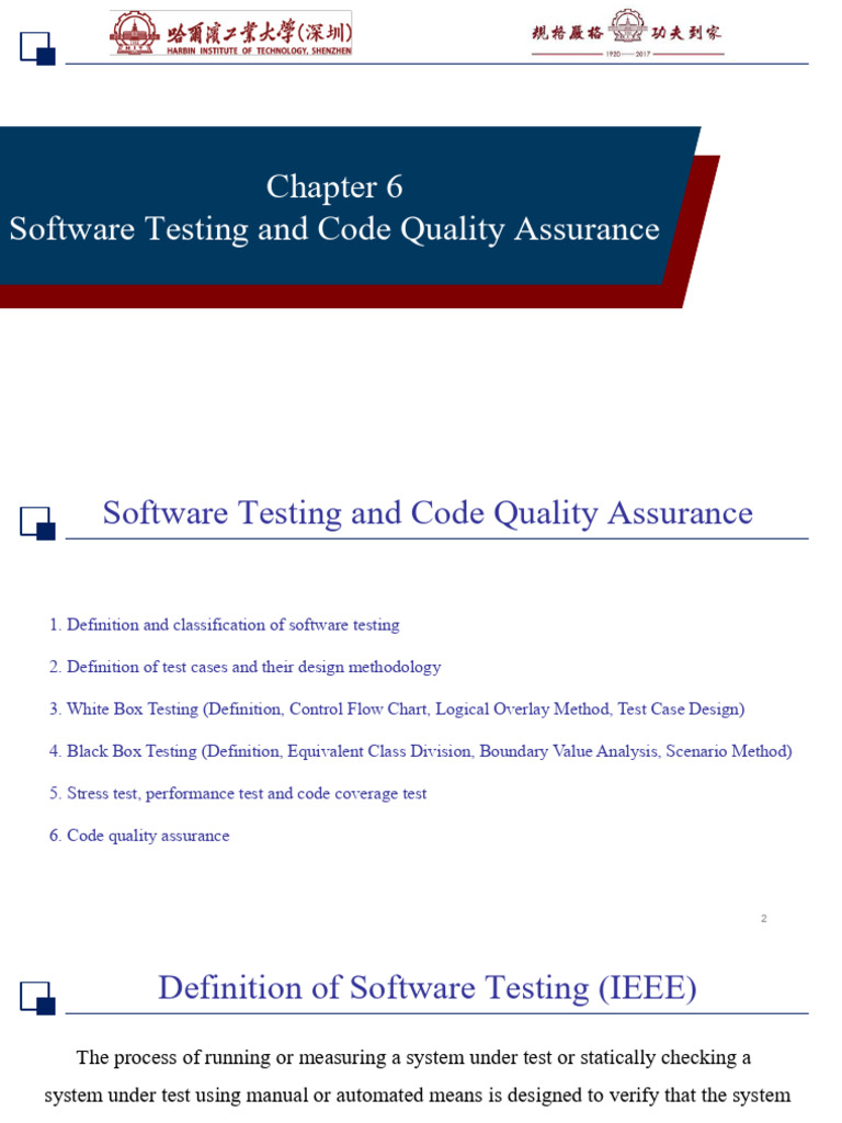 Ch6 Summary 1 Pdf Software Testing System