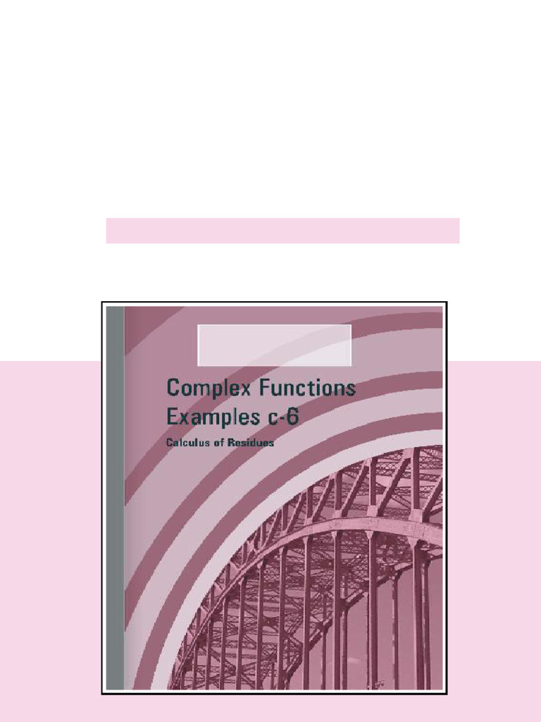 (Ebook) Complex Functions Examples c-6 - Calculus of Residues by ...