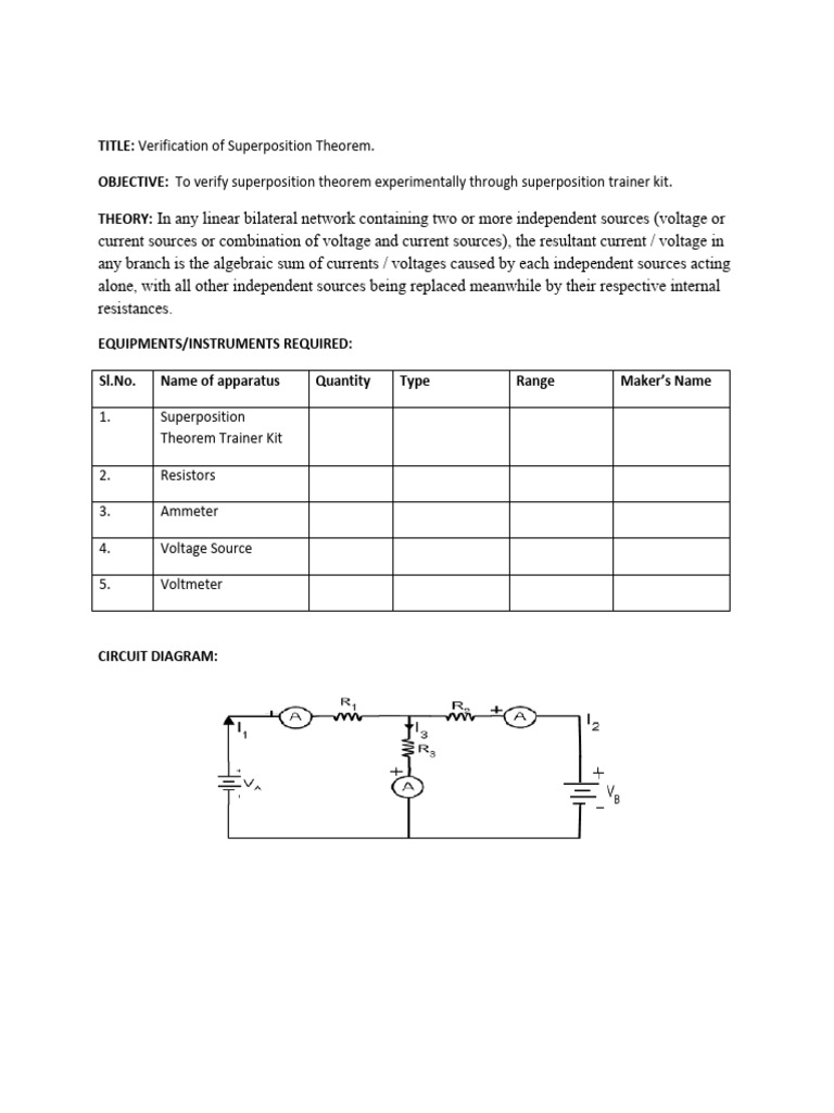 Superposition Theorem | PDF | Electronic Circuits | Electrical Circuits