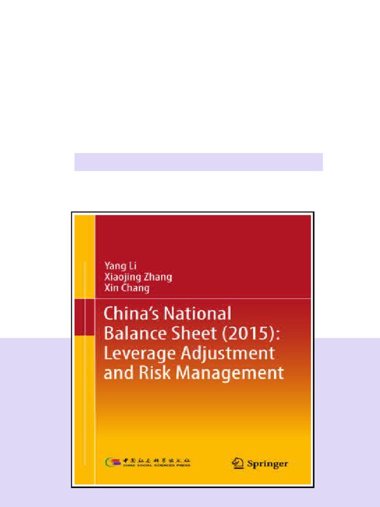 Chinas National Balance Sheet 2015 Leverage Adjustment And Risk ...