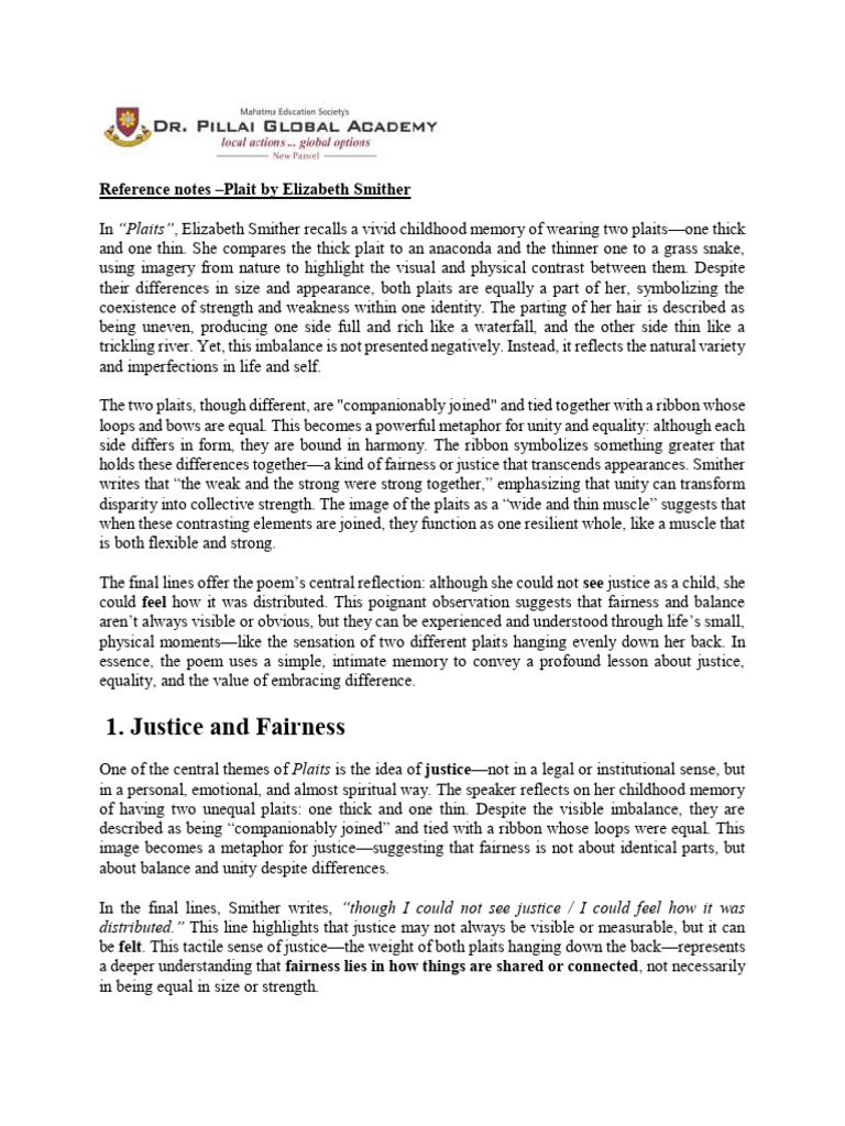 Plaits -Poem analysis | PDF | Justice | Crime & Violence