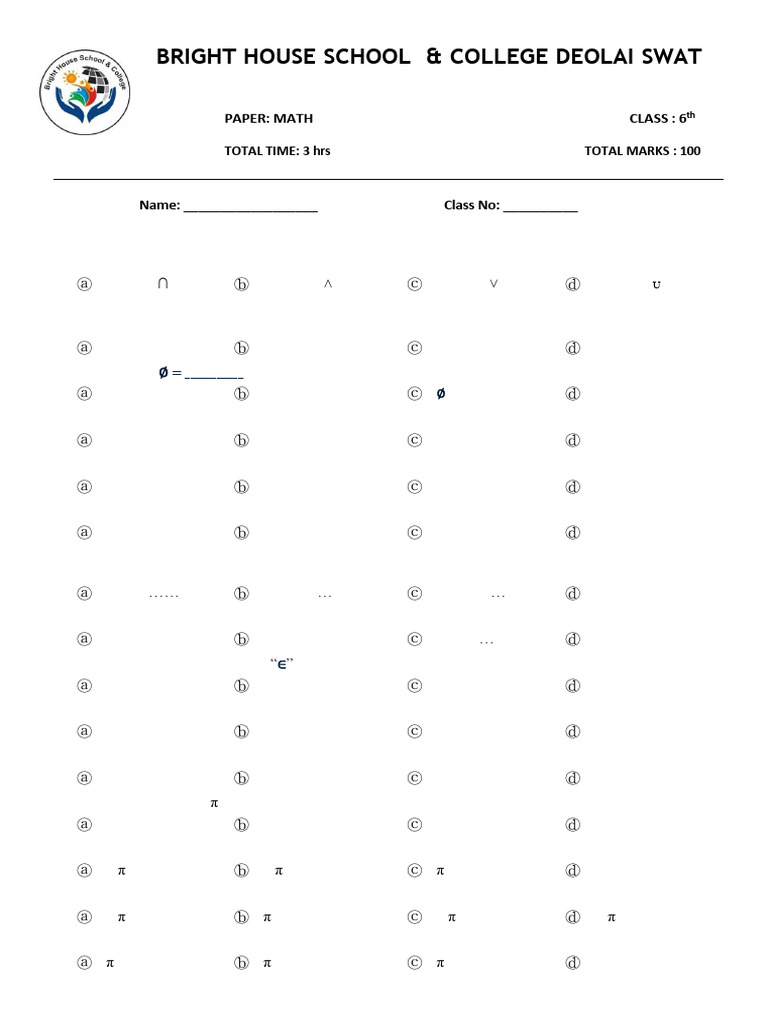 BH MATH 6th | PDF | Area | Empty Set