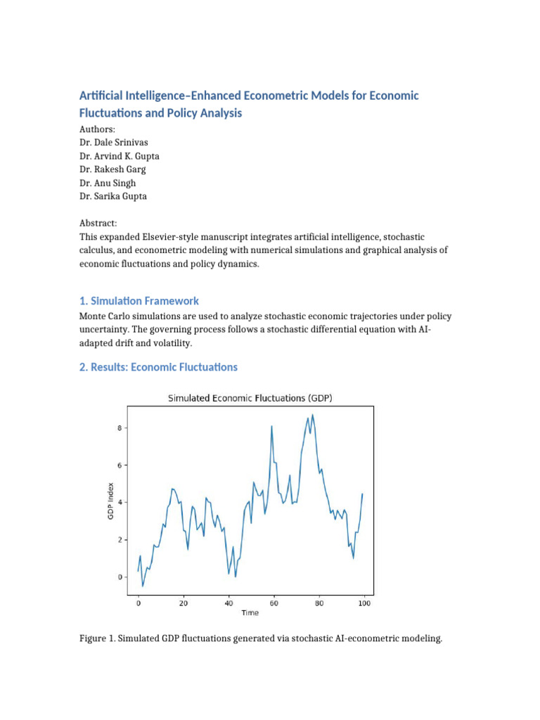 AI-Enhanced Econometric Models for Economics | PDF