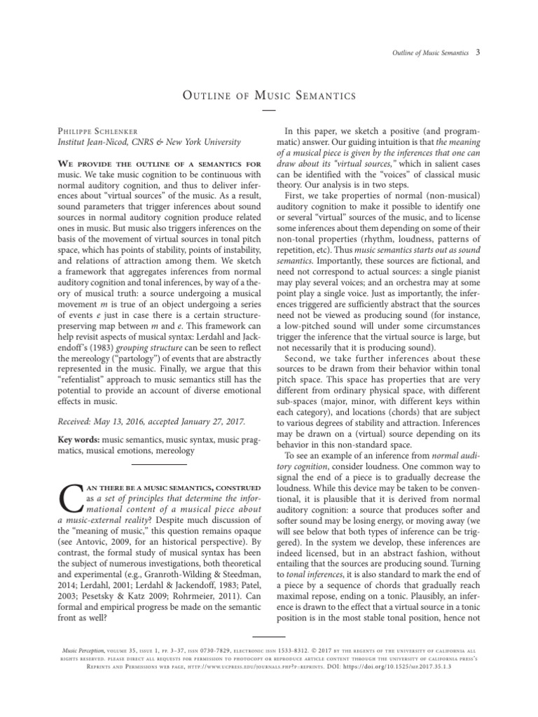 Music Semantics Framework Explained | PDF | Semantics | Syntax