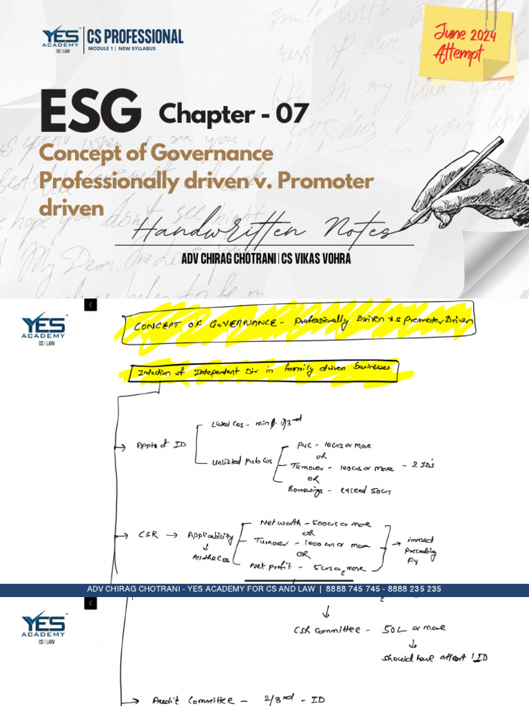 Governance in ESG: Professional vs. Promoter | PDF