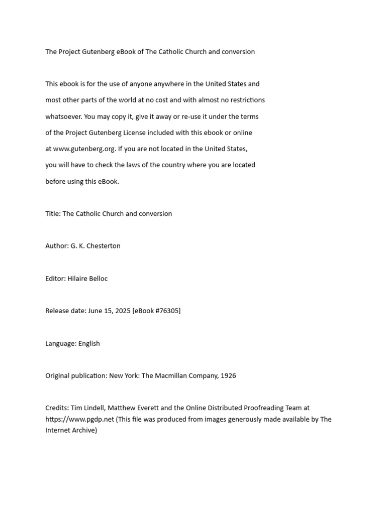 The Catholic Church and conversion | PDF | Truth | Protestantism