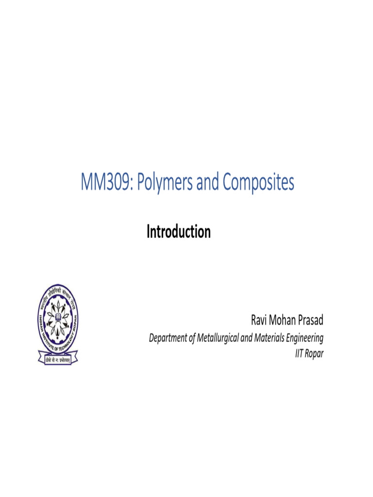 Polymers and Composites Course Overview | PDF | Composite Material ...