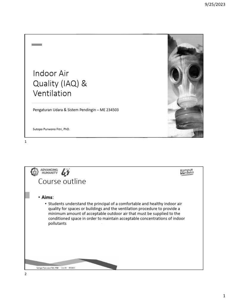 Indoor Air Quality & Ventilation Guide | PDF | Ventilation ...