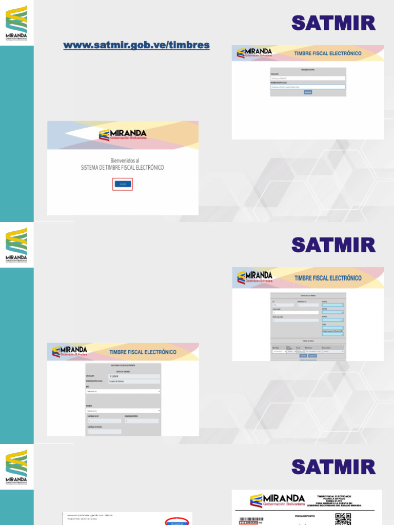 Guía para Obtener Timbre Fiscal Electrónico | PDF