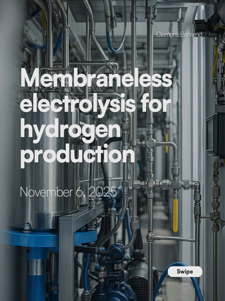 Membraneless Electrolysis for Hydrogen Production-1 | PDF | Hydrogen ...