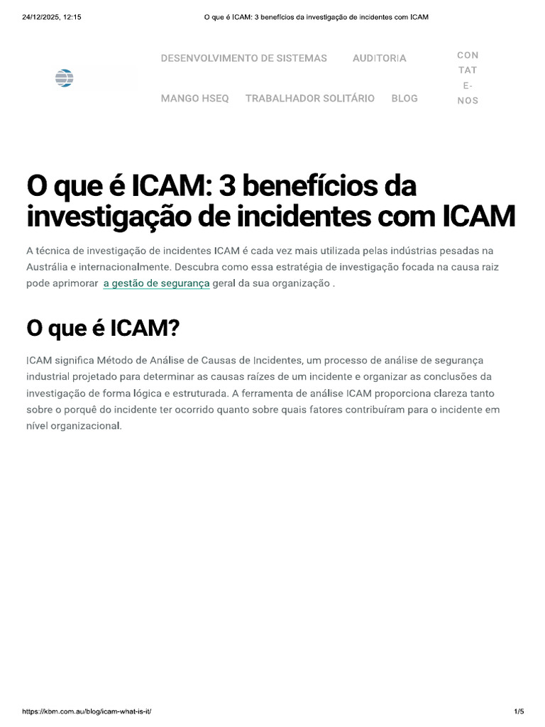 O que é ICAM | PDF