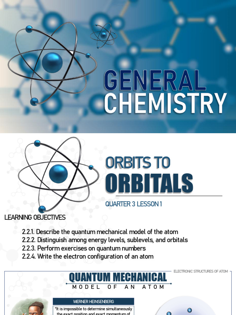 Quantum Mechanical Model of Atoms | PDF | Atomic Orbital | Electron ...