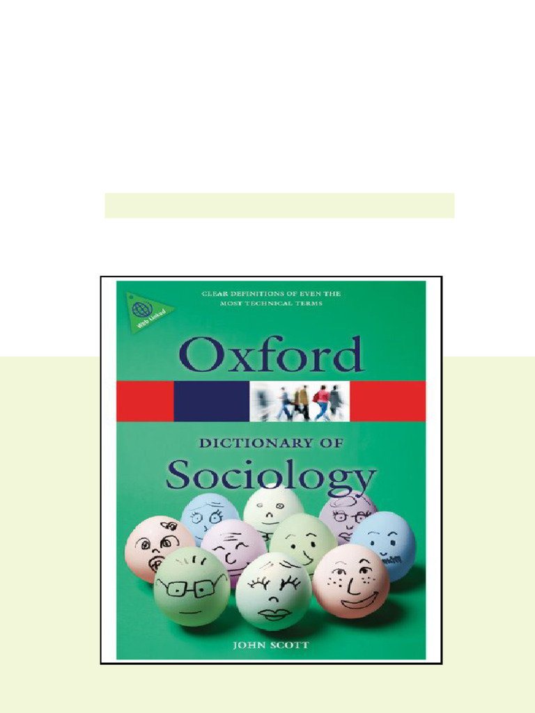 A Dictionary of Sociology 4 e Oxford Quick Reference 4th Edition John ...