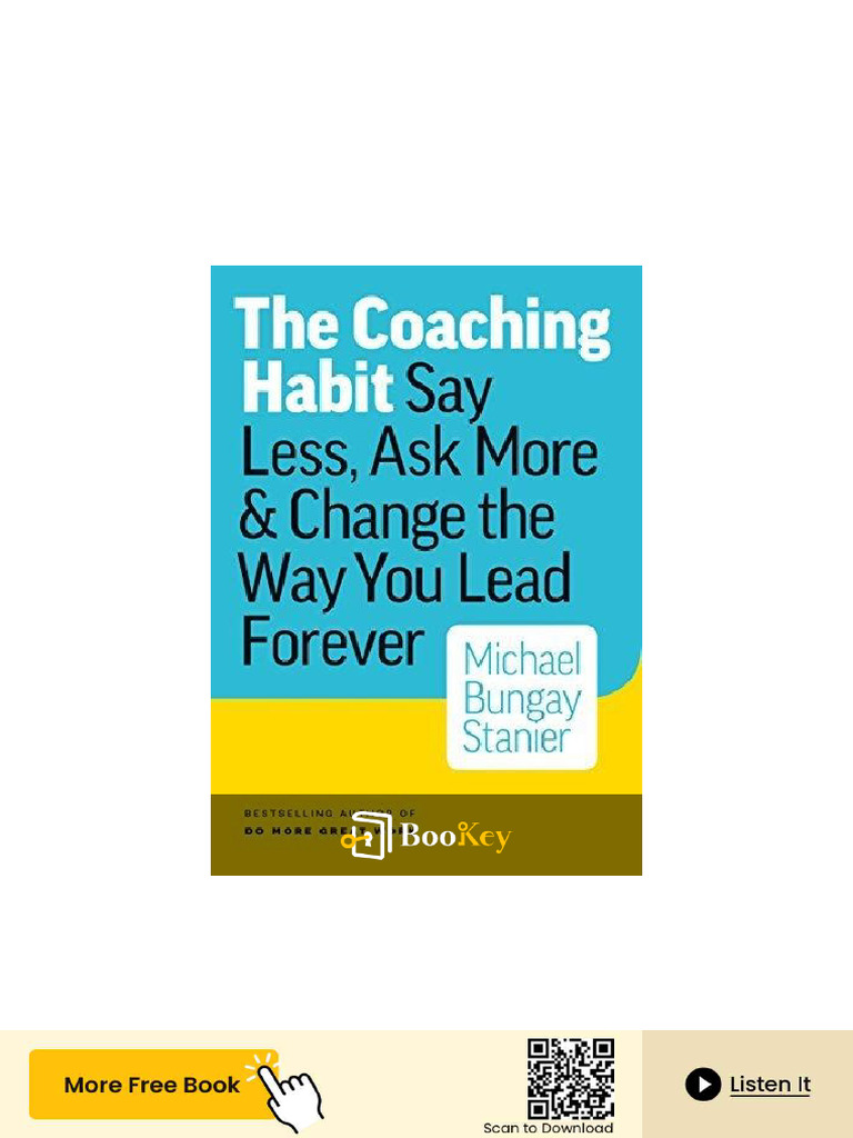 The Coaching Habit | PDF | Habits | Learning