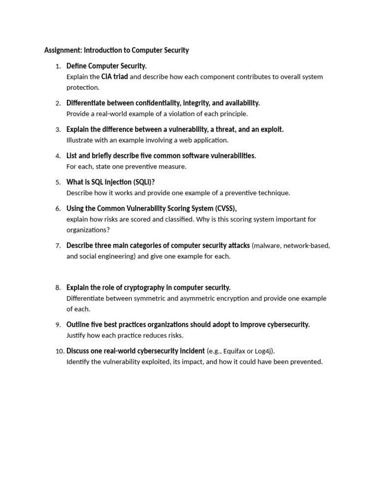 Computer Security QUIZ | PDF