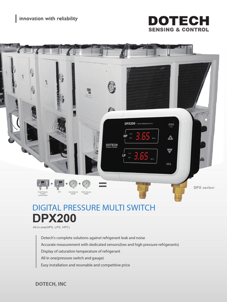 Digital Pressure Multi Switch DPX200 | PDF | Equipment | Mechanical ...
