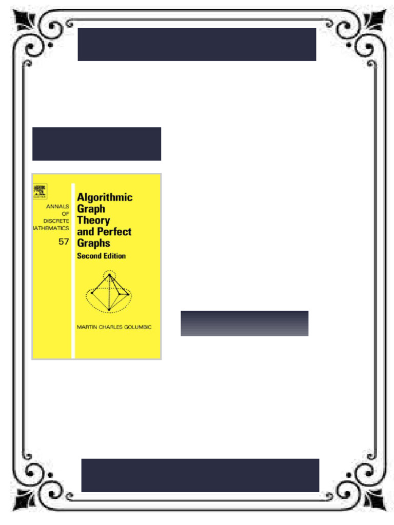 Algorithmic Graph Theory and Perfect Graphs 2nd Edition Martin Charles Golumbic ebook 2025 ...