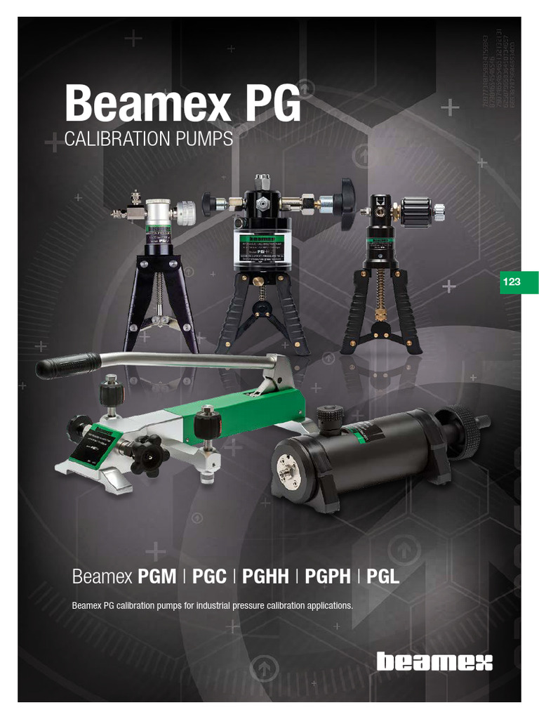 Beamex PG Calibration Pumps Overview | PDF | Pump | Calibration