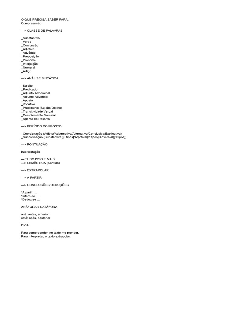 Como Aprender a Compreender e a Interpretar | PDF