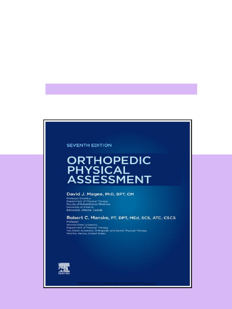 (Ebook) Orthopedic Physical Assessment by David J. Magee, Robert C ...