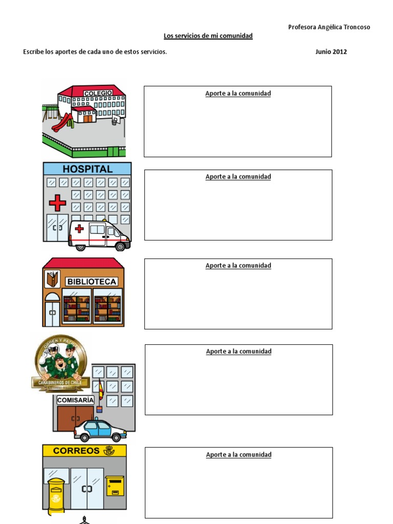 Los Servicios de Mi Comunidad Guia | PDF