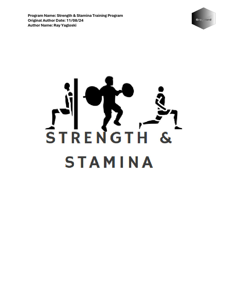Strength Program 9 - Strength Stamina | PDF | Strength Training ...
