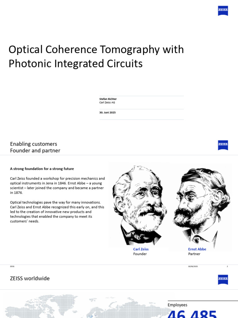 Photonic Integrated Circuits in OCT | PDF | Ophthalmology | Photonics