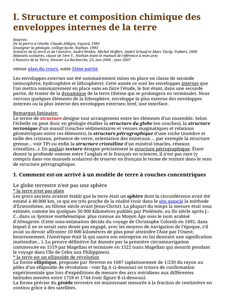 Structure interne de la Terre expliquée | PDF | Sismologie | Terre