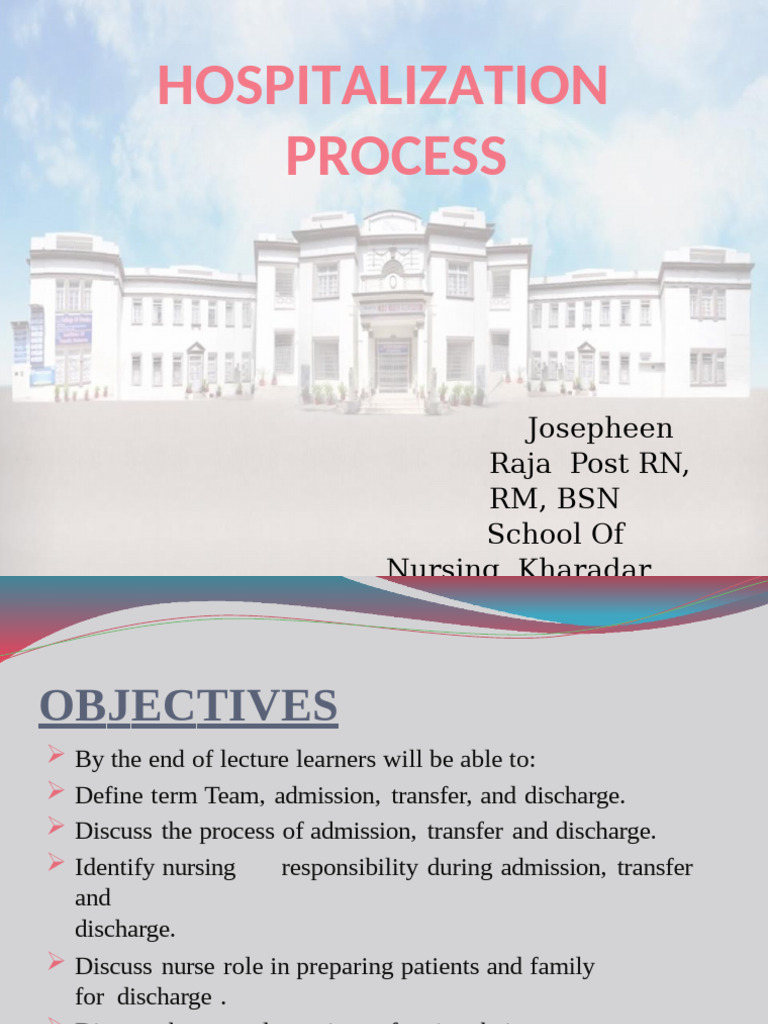 11.Hospitalization Process (Complete) | PDF | Patient | Hospital