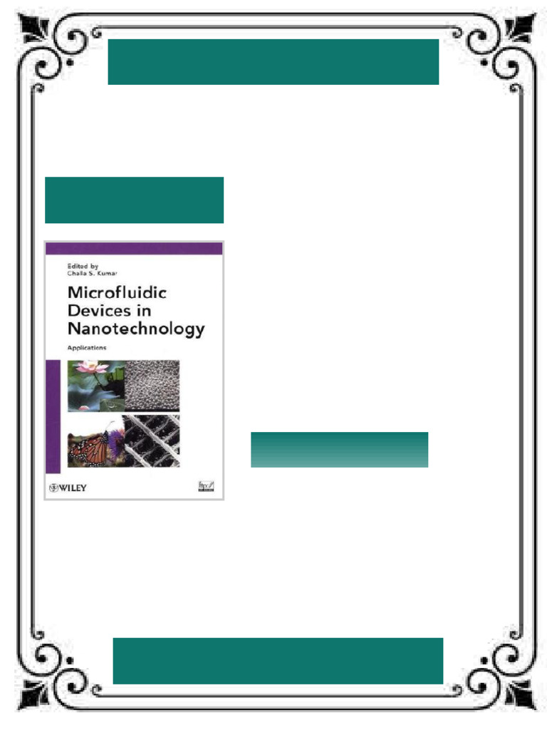 Microfluidic Devices in Nanotechnology Applications 1st Edition Challa ...