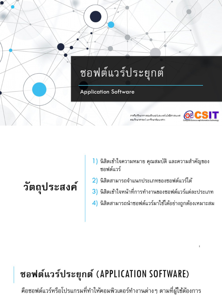 3 Application Software | PDF