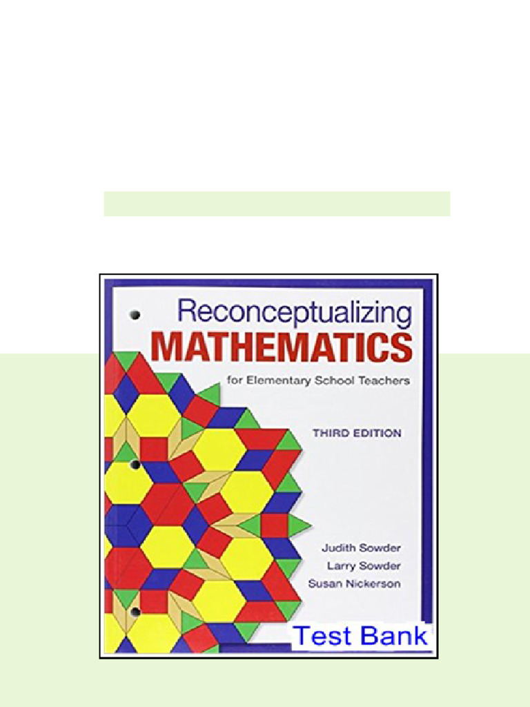 Reconceptualizing Mathematics for Elementary School Teachers 3rd ...