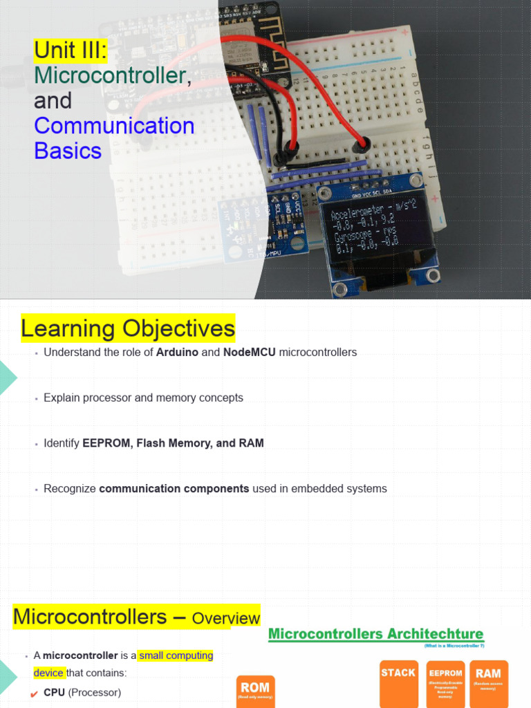 Unit-III_Microcontroller andCommunication Basics_3_251130_140257 | PDF ...