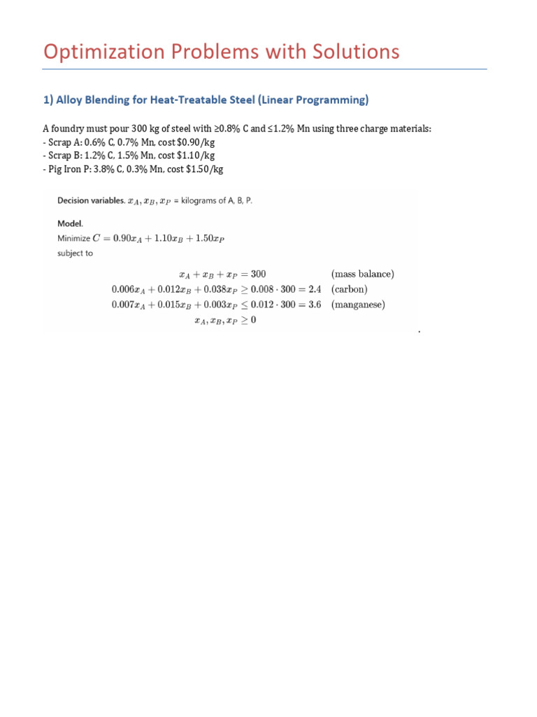 Mechanical Engineering Optimization | PDF | Applied Mathematics ...