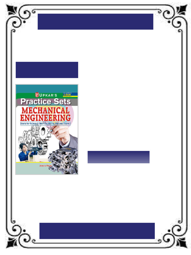 Practice Sets Mechanical Engineering 1st Edition Prof. Jitendra Mohan ...