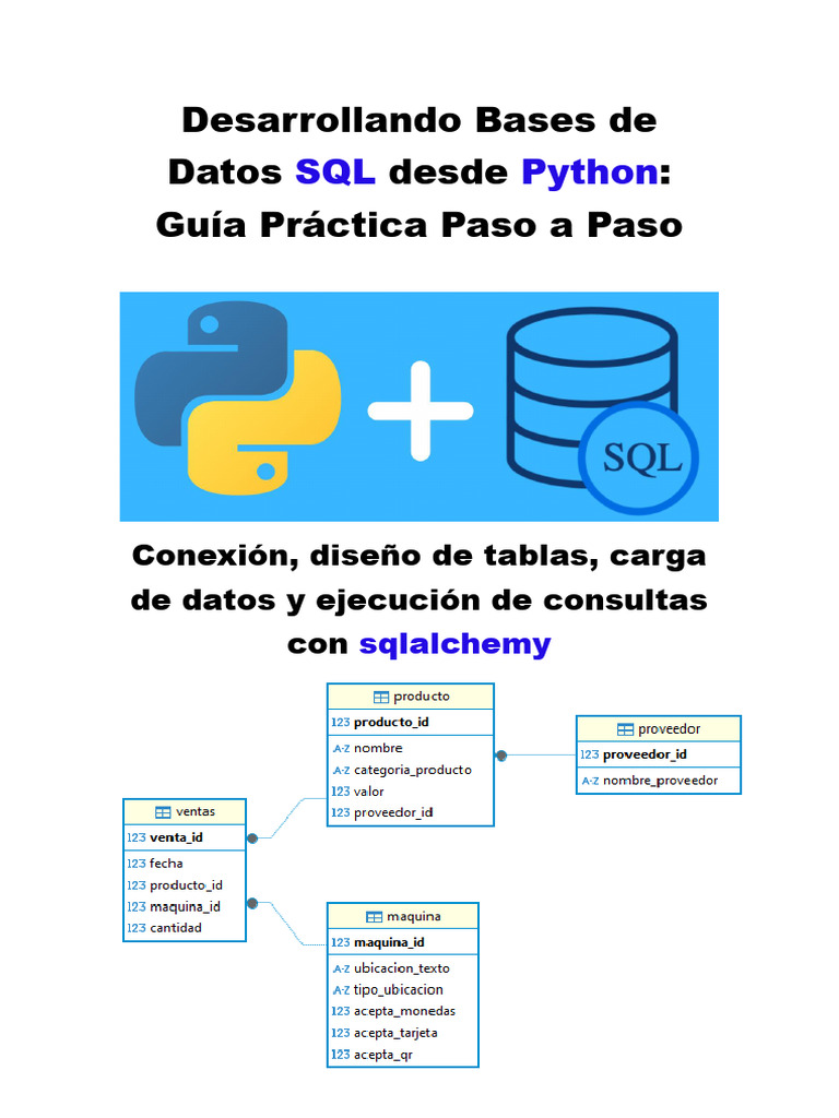 Crear Bases de Datos SQL con Python | PDF | SQL | Python (lenguaje de ...