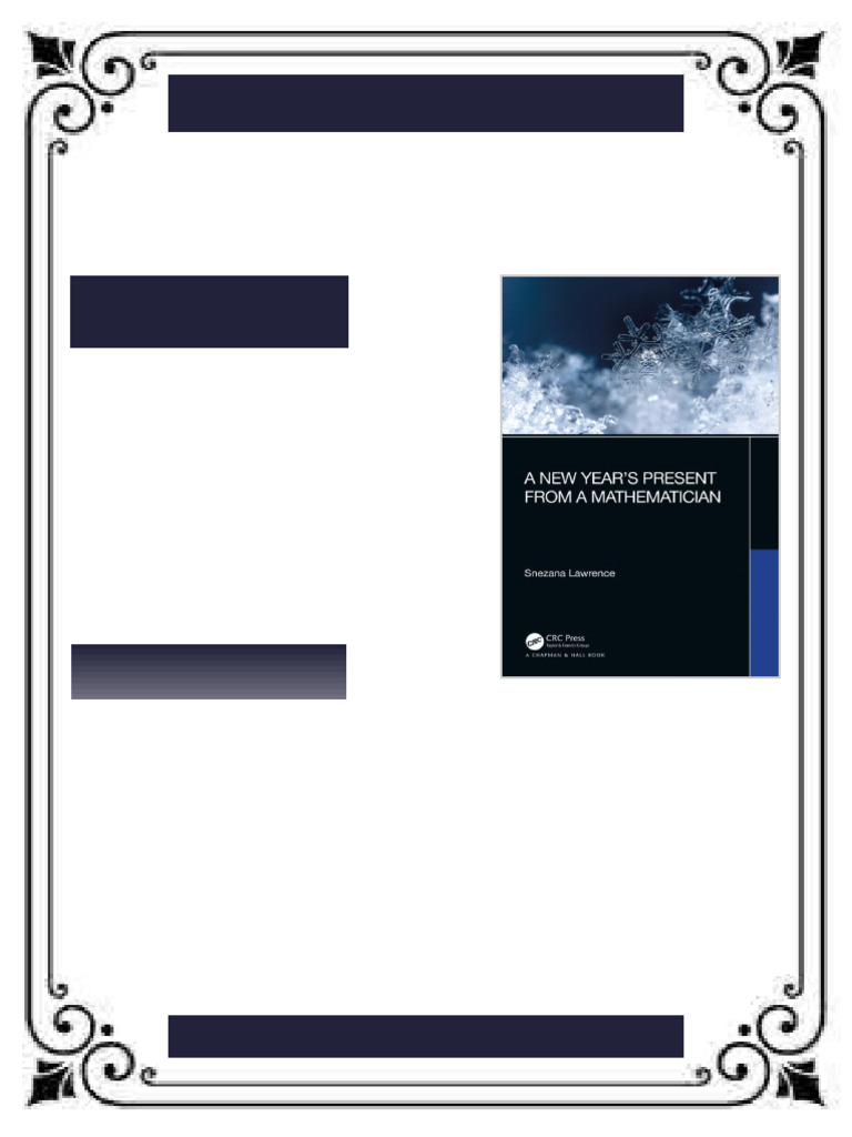 A New Year s Present from a Mathematician 1st Edition Snezana Lawrence ...