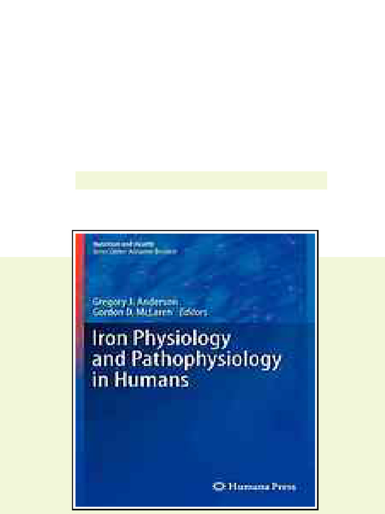 (Ebook) Iron Physiology and Pathophysiology in Humans by Surjit Kaila ...