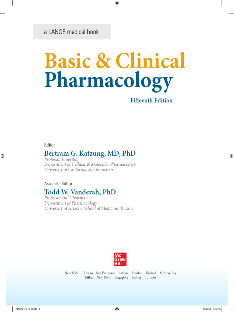 Basic & Clinical: Pharmacology | PDF | Pharmacology | Doctor Of Medicine