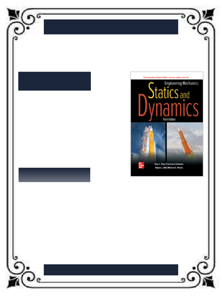 Engineering Mechanics: Statics and Dynamics 3rd Edition Michael Plesha ...