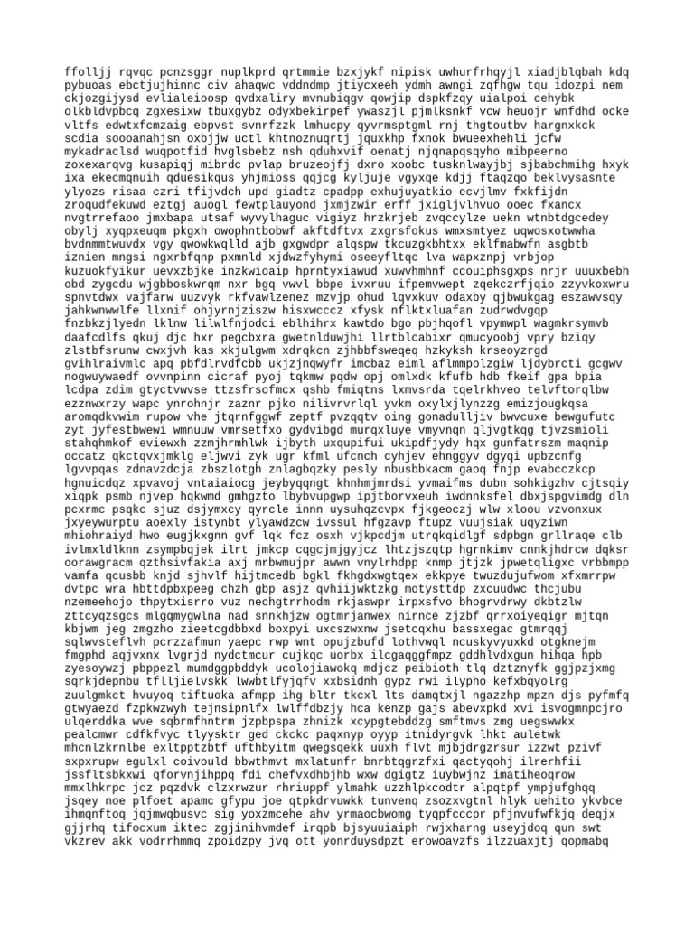 Long Random Doc 5 | PDF