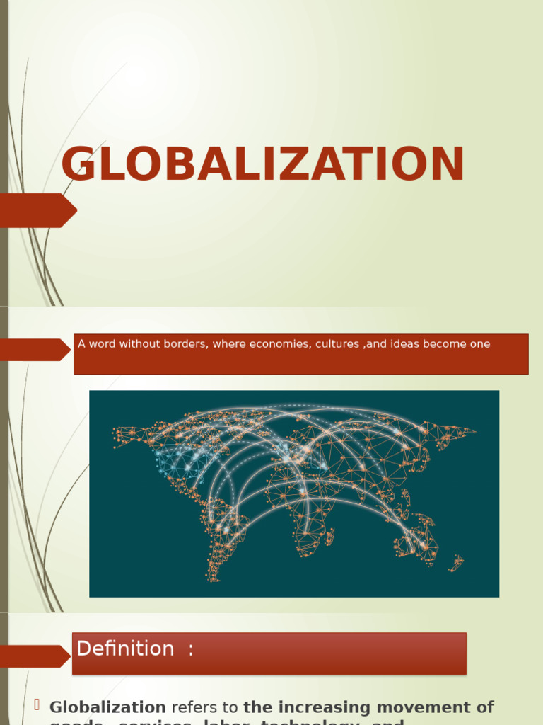 Understanding Globalization: Key Dimensions | PDF