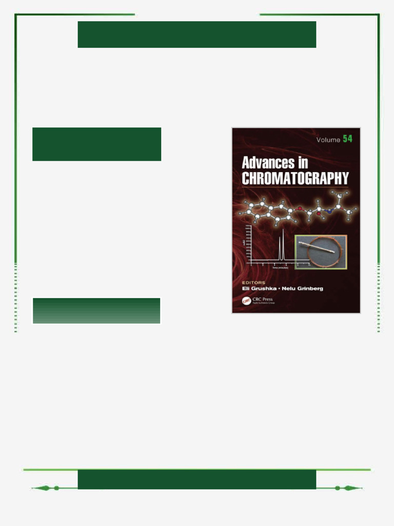 Advances in Chromatography Volume 54 1st Edition Nelu Grinberg ebook ...