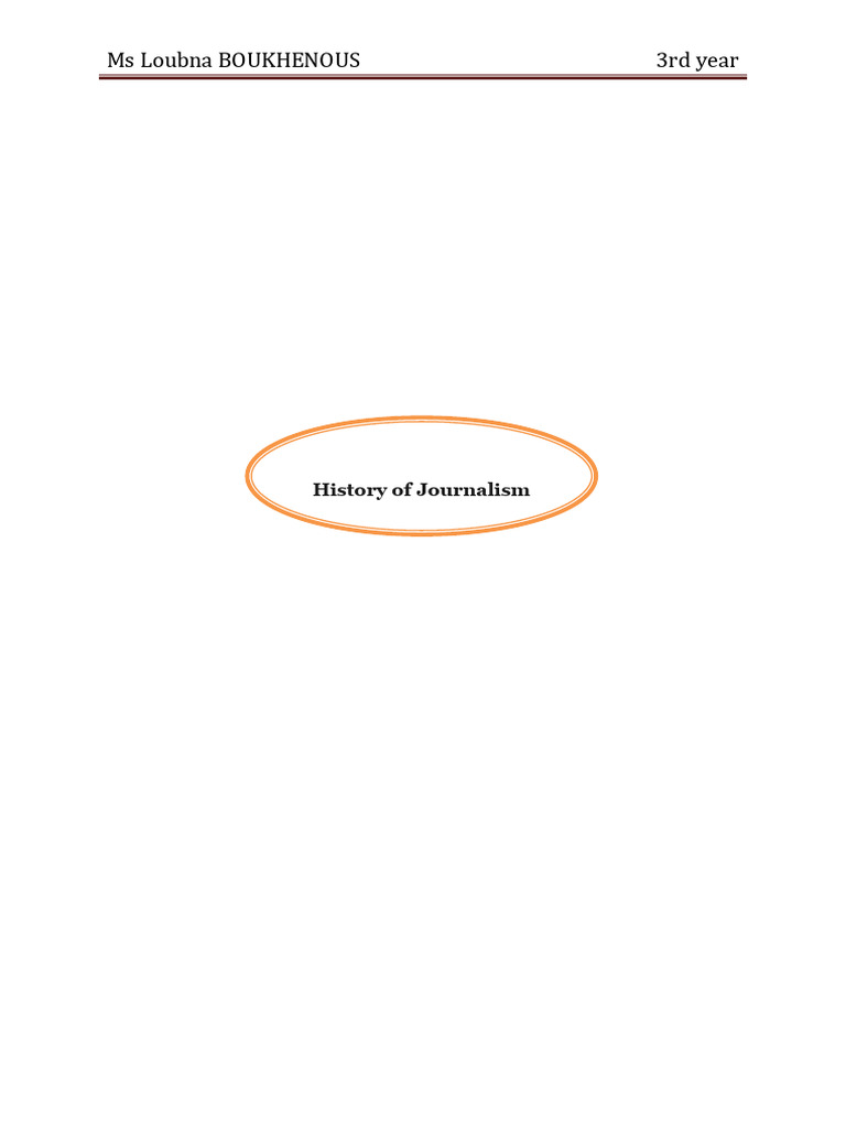 Lesson One (1) | PDF | Journalism | Newspapers