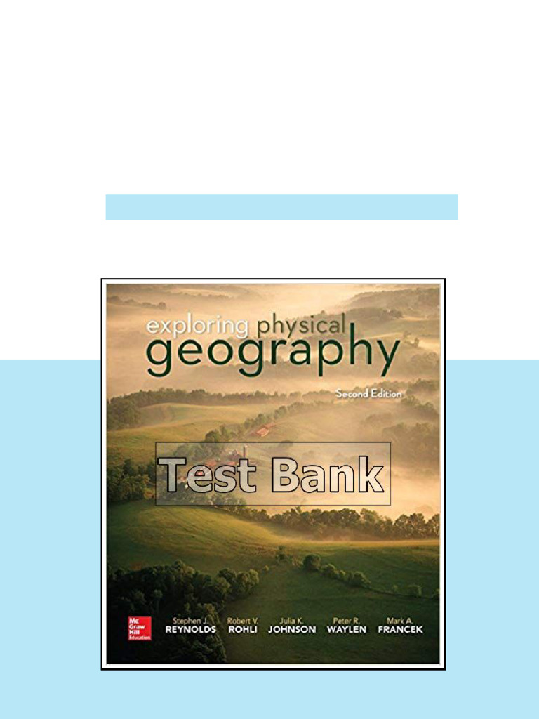 Exploring Physical Geography 2nd Edition Reynolds Test Bank - test bank ...