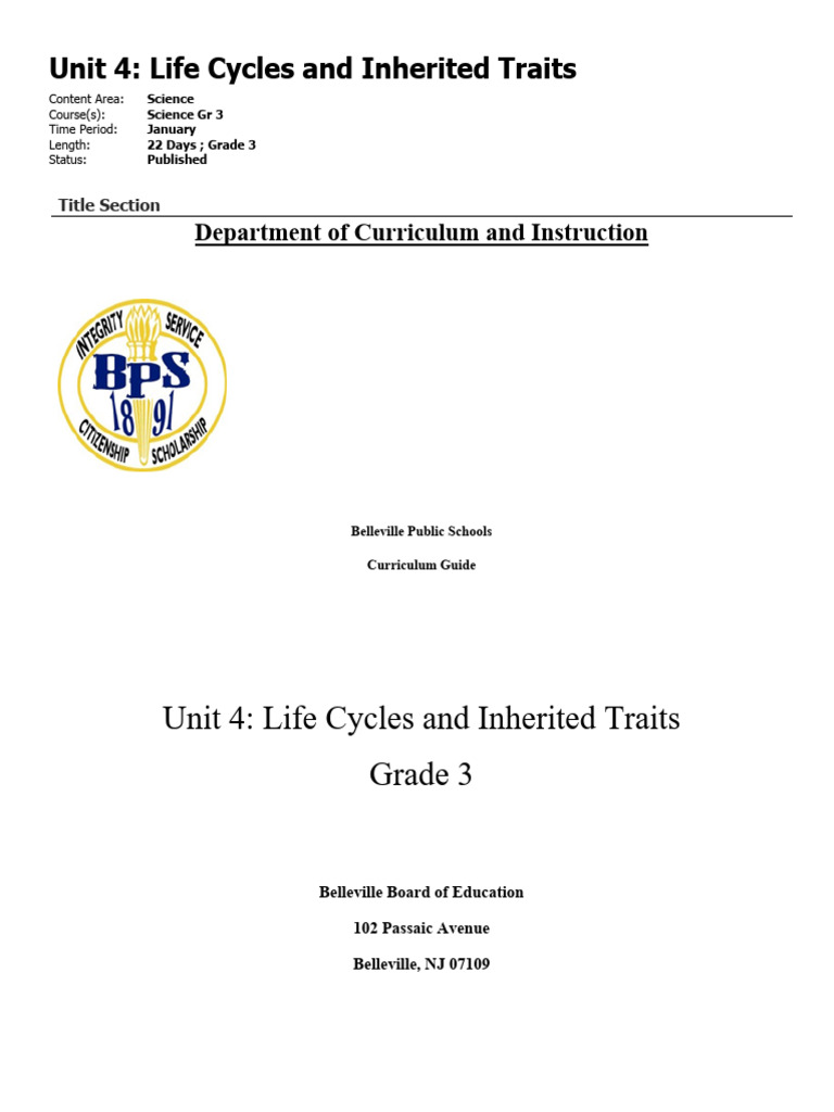 Unit_Unit 4_ Life Cycles and Inherited Traits_20251210014141 | PDF ...