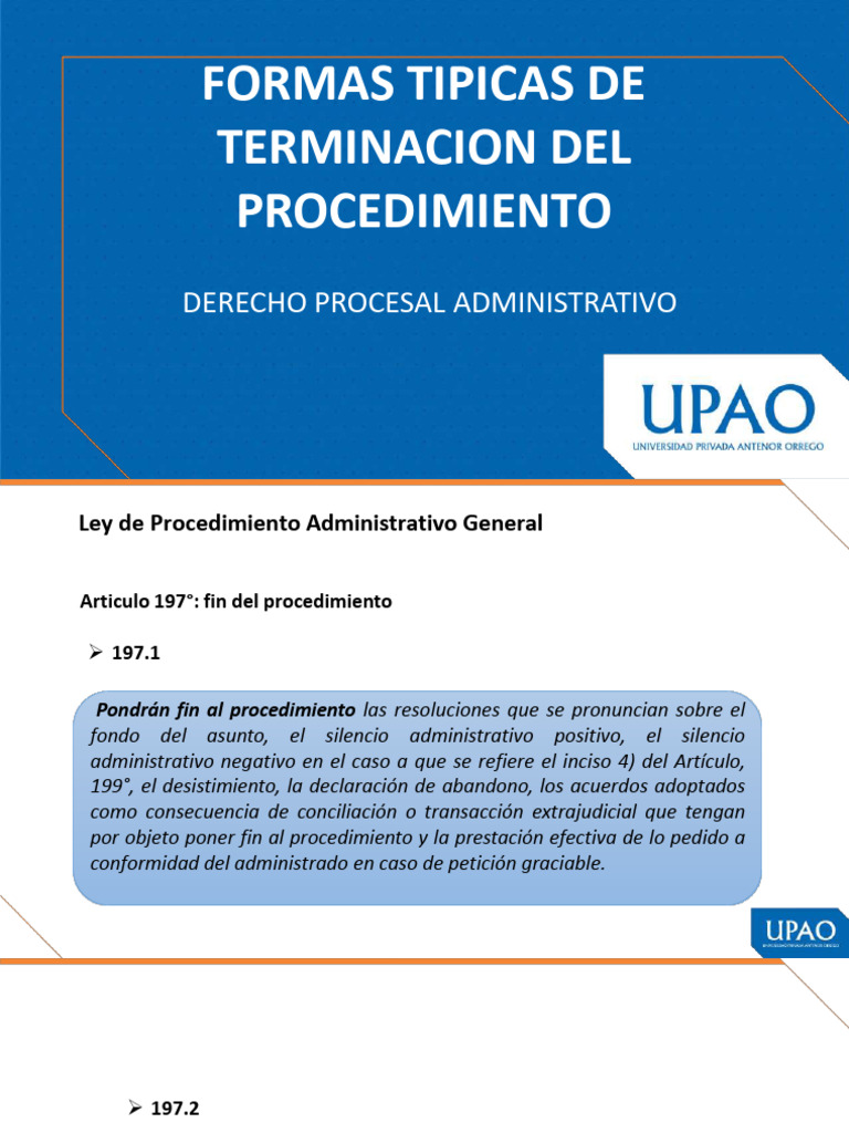 Formas de Terminacic392n de Procedimiento Administrativo | PDF ...