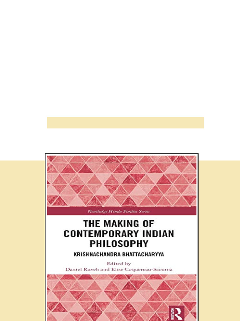 (Ebook) The Making of Contemporary Indian Philosophy: Krishnachandra ...